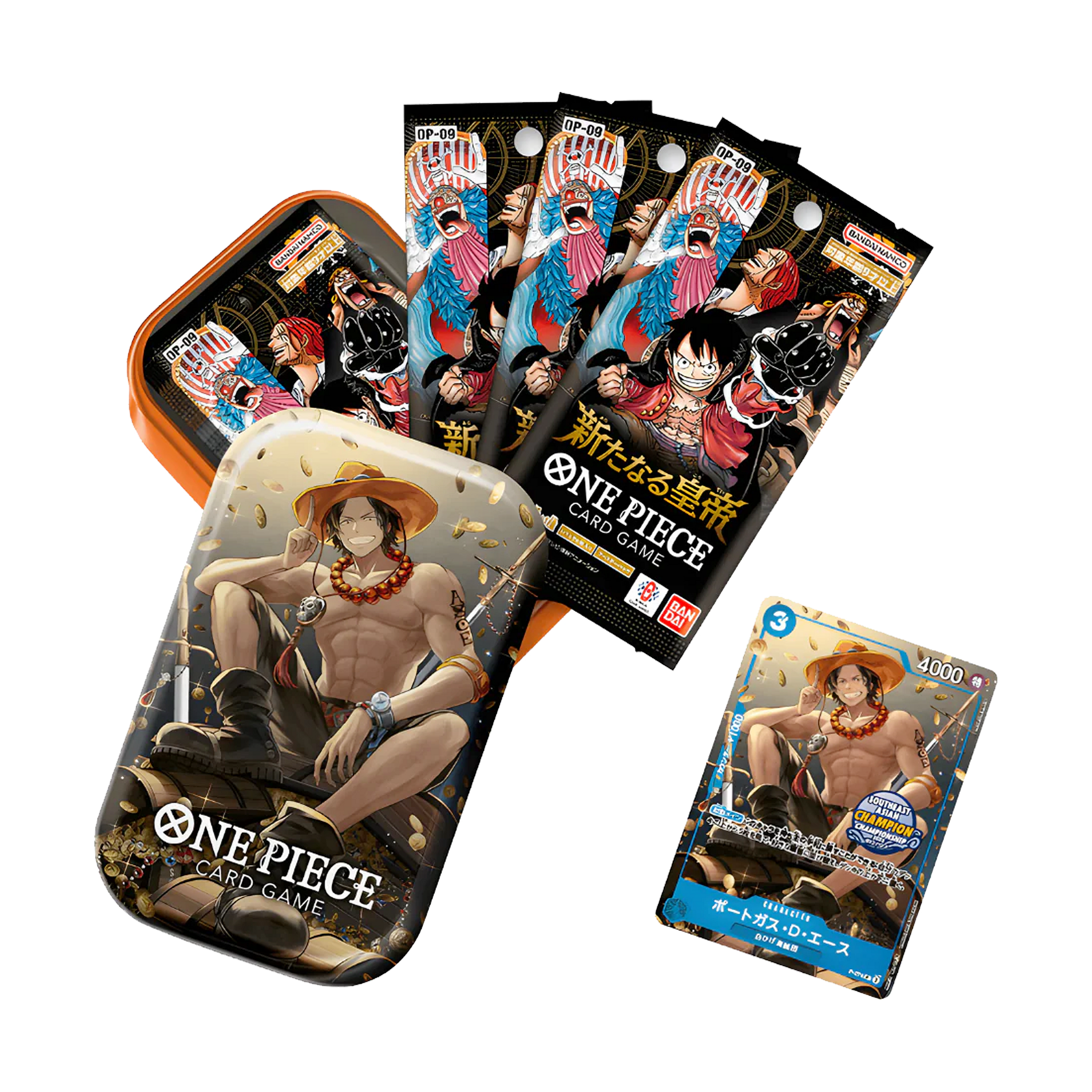 Mini-Tin | One Piece | Mini-Tin Pack Set VOL.1 | [TS-01] - Ace (P-074)